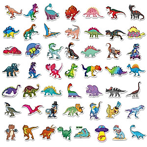 Dinosaur Stickers 100 Pcs Waterproof Vinyl Stickers for Water Bottles 2