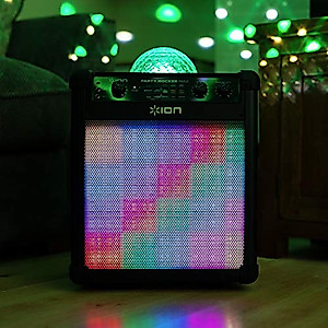 ION Audio Party Rocker Max - 100W Portable Wireless Bluetooth Speaker and Karaoke Centre with Rechargeable Battery, Party Light Display and Microphone