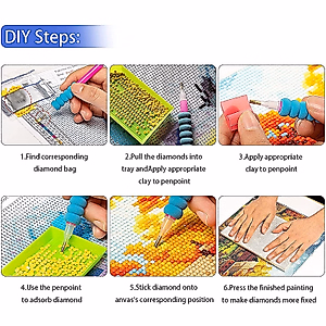 DIY 5D Diamond Painting Kits 16X20 Inch,Round Full Drill Crystal Rhinestone Embroidery for Home Wall Decoration and Gift Options.