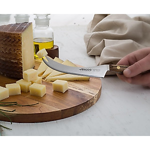 ARCOS Serie Nordika - Cheese Knife - Stainless Steel NITRUM - Size Blade 125 mm | 5 Inch Inch - Ovengkol Wood Handle 100% natural FSC - 100% Recycled Packaging