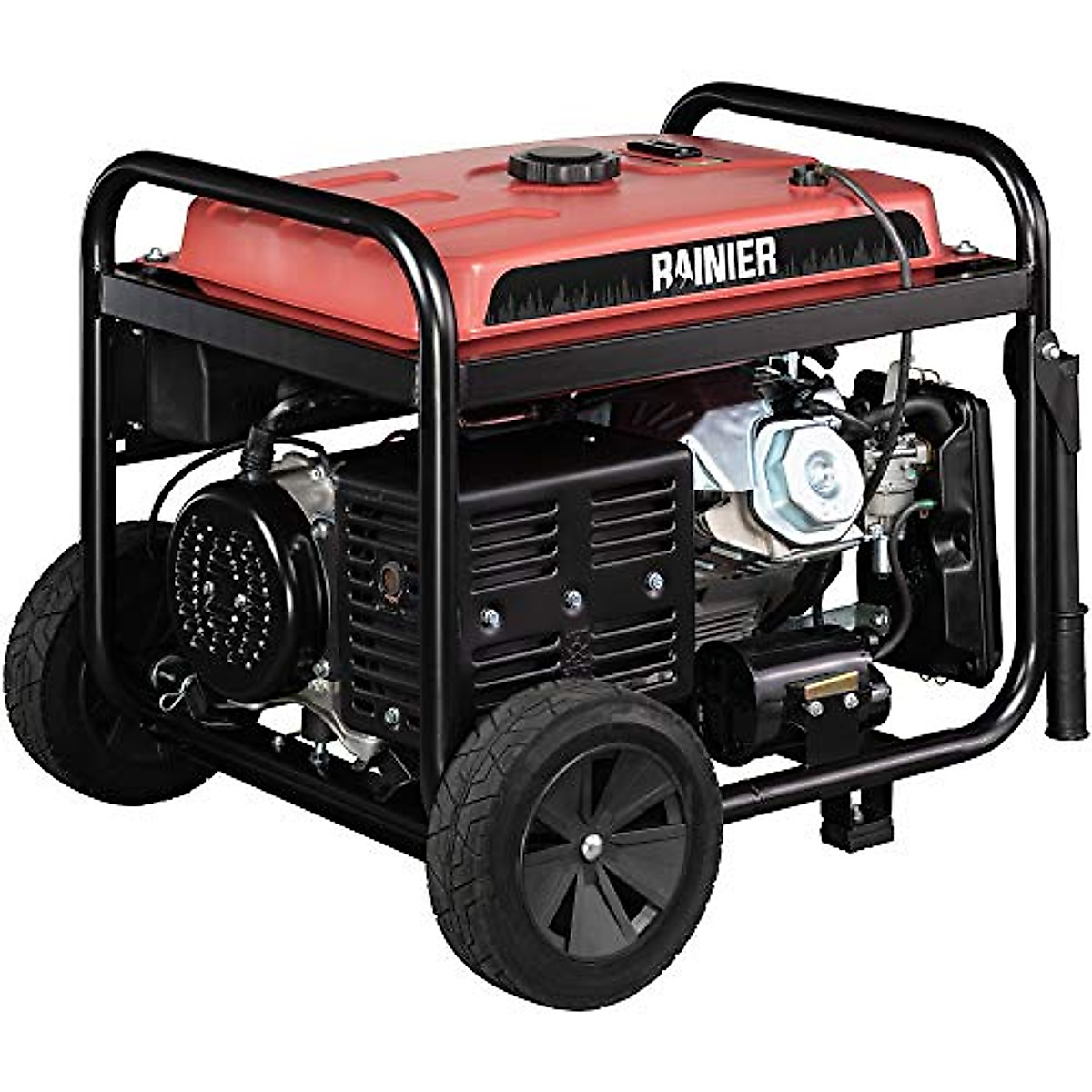 RAINIER R12000DF Dual Fuel (Gas and Propane) Portable Generator with Electric Start - 12000 Peak Watts & 9500 Rated Watts - CARB Compliant - Transfer Switch Ready