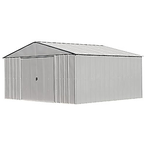 Arrow Classic Metal Shed, 14 x 12, Flute Grey