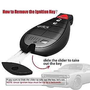 2X Keyless Entry Remote Keys Replacement fit for 2008-2012 Chrysler 300 for Chrysler Town & Country for Dodge Dart Durango Charger Challenger 433MHz (M3N5WY783X IYZC01C)