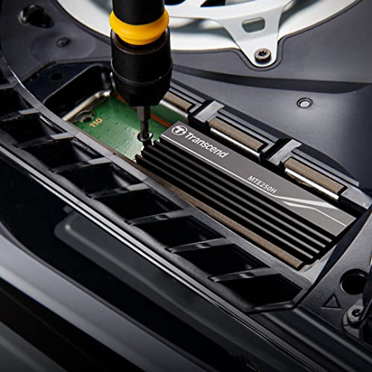 Transcend 2TB MTE250H NVMe Internal Gaming SSD Solid State Drive - Gen4 PCIe, M.2 2280 with Aluminum Heatsink, Up to 7,200MB/s - TS2TMTE250H