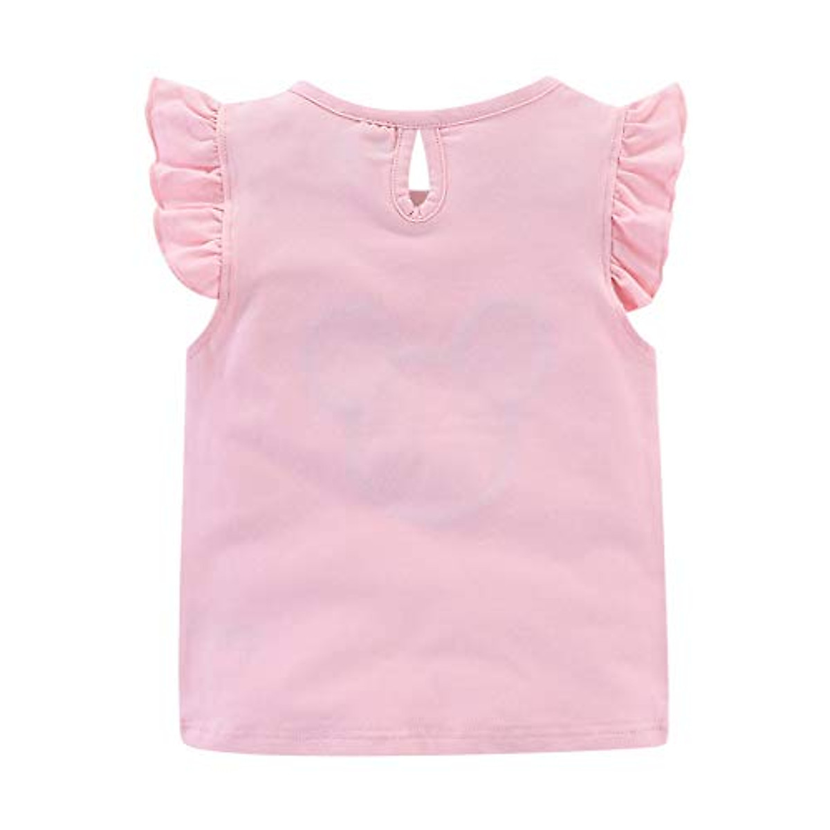 Mud Kingdom Toddler Girls Skirt Set Cute Cartoon Floral Summer Pink 3T