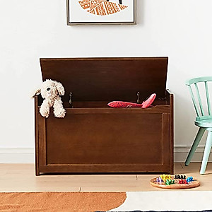 Lipper International Child's Toy Chest, 33.25" W x 17.75" D x 24.5" H, Walnut Finish