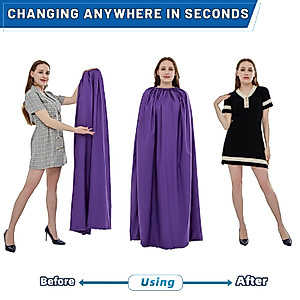 Portable Changing Room Privacy Changing Tent Instant Dressing Room Thick Cover ups for Public Change on Beach Car Boating Swimming Changing Curtain for Dancer, 3.94ft Length