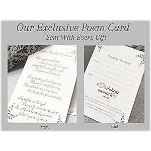 Cozy Blanket Memorial Sympathy Gift Throw in Loving Memory of a Loved One in Heaven Send to Funeral When Someone Passes Away with Inspirational Poem Card