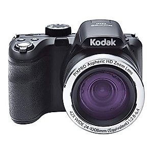 Kodak PIXPRO Astro Zoom AZ421-BK 16MP Digital Camera with 42X Optical Zoom and 3 inch LCD Screen (Black) (Renewed)