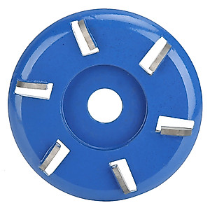Stump Remover Angle Grinder Wood Carving Disc 6 Teeth Chainsaw Mill Cutter Woodworking Blade Tools Wood Turbo Carving Disc Wood Grinding Shaping Disc Grinder Disc (Arc Blade)