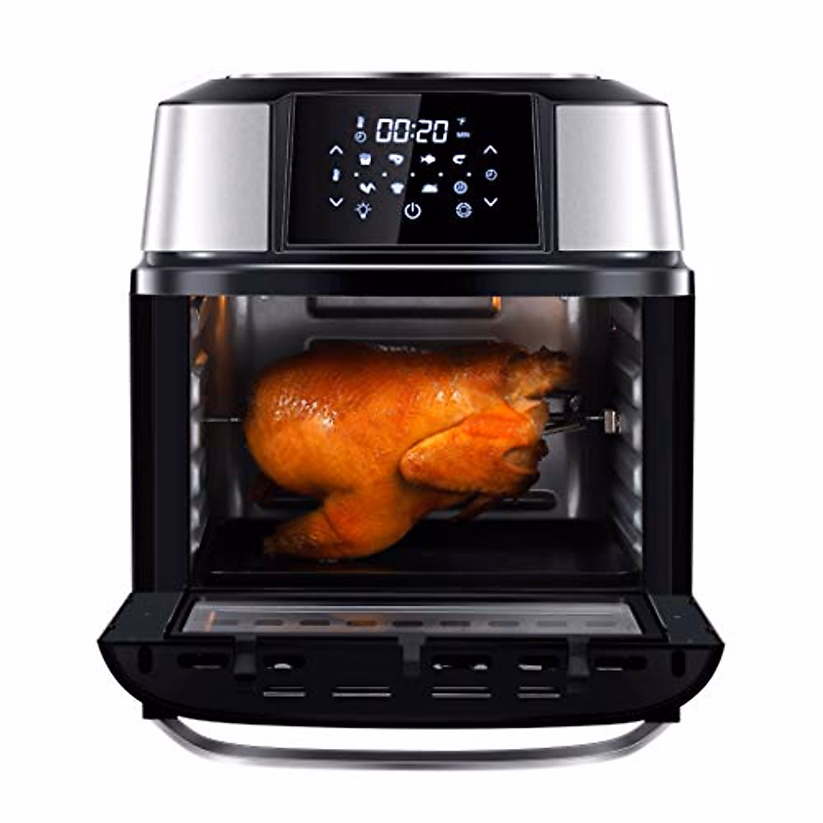 GoWISE USA 17-Quart Air Fryer & Food Dehydrator - 5 Drying Trays plus 6 Additional Accessories - Perfect for Drying Beef Jerky, Herbs, Fruit, Vegetables, Dog Treats