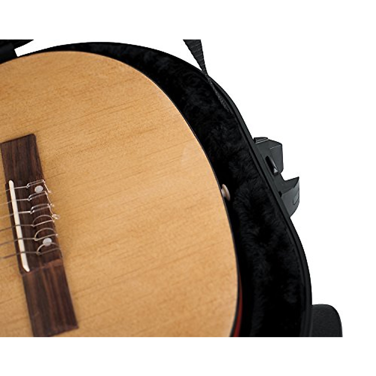 Gator Cases Molded Flight Case for Classical Style Acoustic Guitars with TSA Approved Locking Latch; (GTSA-GTRCLASS)