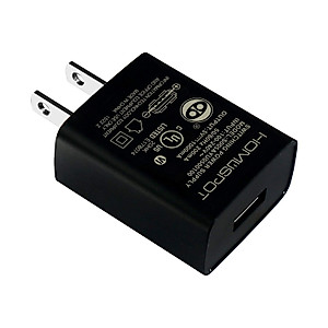 HomeSpot UL Listed Universal US 5V1A USB Wall Charger Plug in-Door Power AC Adapter for Travel Office Home Use - 2 Pack