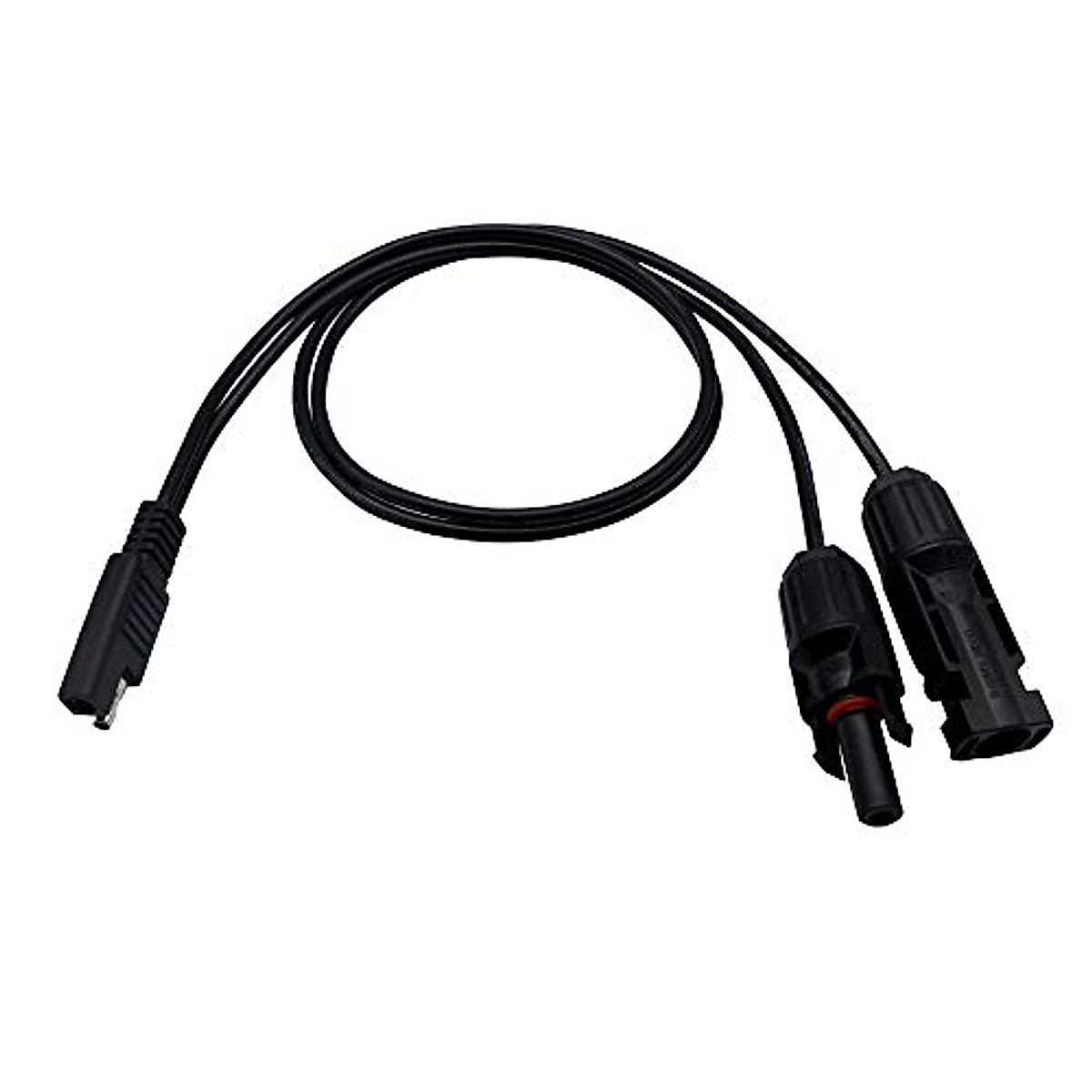 PNGKNYOCN 2 Feet Solar Adapter to SAE Connector Adapter 14AWG Cable Connector with 1 SAE to SAE Polarity Reversal Adapter YOUCHENG, Suitable for Most Solar Panel Kits