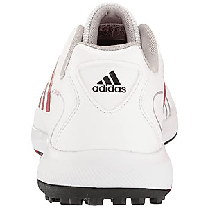adidas Men's Traxion LITE MAX Wide Golf Shoes, Footwear White/Core Black/Vivid Red, 14