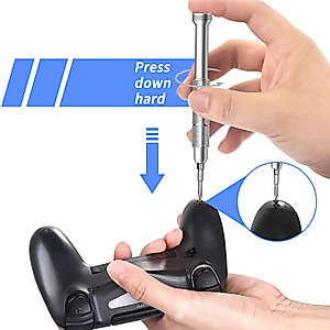 Showpin Game Repair screwdriver Kit: 23N1 MIni screwdriver set with Xbox Y00 T6 T8 T9 T10 Bit for Video Game Console controller for Nintendo Switch JoyCon PS4 PS5 Xbox