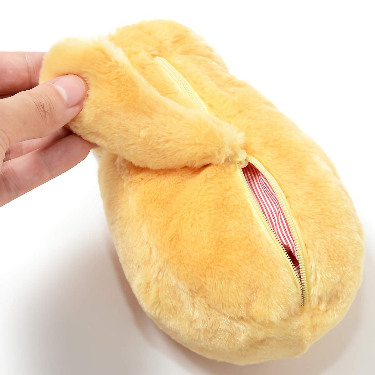 GK-O Kawaii Cute Cat Fluffy Plush Pencil Case Pen Bag Cartoon Make Up Cosmetic Bag (Brown and white)