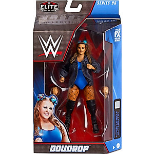 Mattel WWE Elite Collection Action Figure & Accessories, Series #96 Doudrop 6-inch Collectible with 25 Articulation Points & Swappable Hands