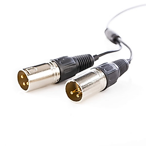 Saramonic Locking 1/8" Male to Dual XLR Male Output Cable for Saramonic Receivers (SR-UM10-CC1), 3.5mm to Dual XLR M