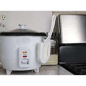 Rice Cooker Spoon Holder by Echo, Rice Cooker Spoon Case, Non-Stick Spatula for Rice Cooker with Spoon Holder, Kitchen Utensils, Rice Spatula