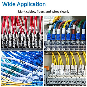 Hehua Black on White Heat Shrink Tube Compatible for Brother Heat Shrink Label HSe-231 HSe231 HS-231 HS231 HSe Label Tape for PT E300 E500 PTE550W, 1/2''x 4.9', 12mm x 1.5m, 2 Pack