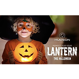 Hudson LED Flame Effect Light Bulbs with 4 Mode Upside Down Effect - 3W Flicker Flame Light Bulb E26/E27 Base (2 Pack) - Flickering Light Bulb Orange Fire Light Flame Bulb for Indoor/Outdoor/Home