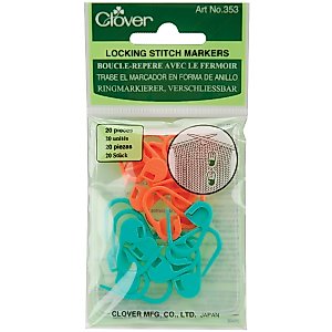 Clover Lock Ring Markers, 20/pkg