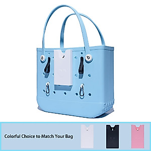 Phone Holder with 4 Hook for Bogg Bag, Compatible with Original Bogg Bag, Universal ABS Plastic Cell Phone Case Holder Accessories for Bogg Bag, Key Chain Hook Accessories for Bogg Bags- White