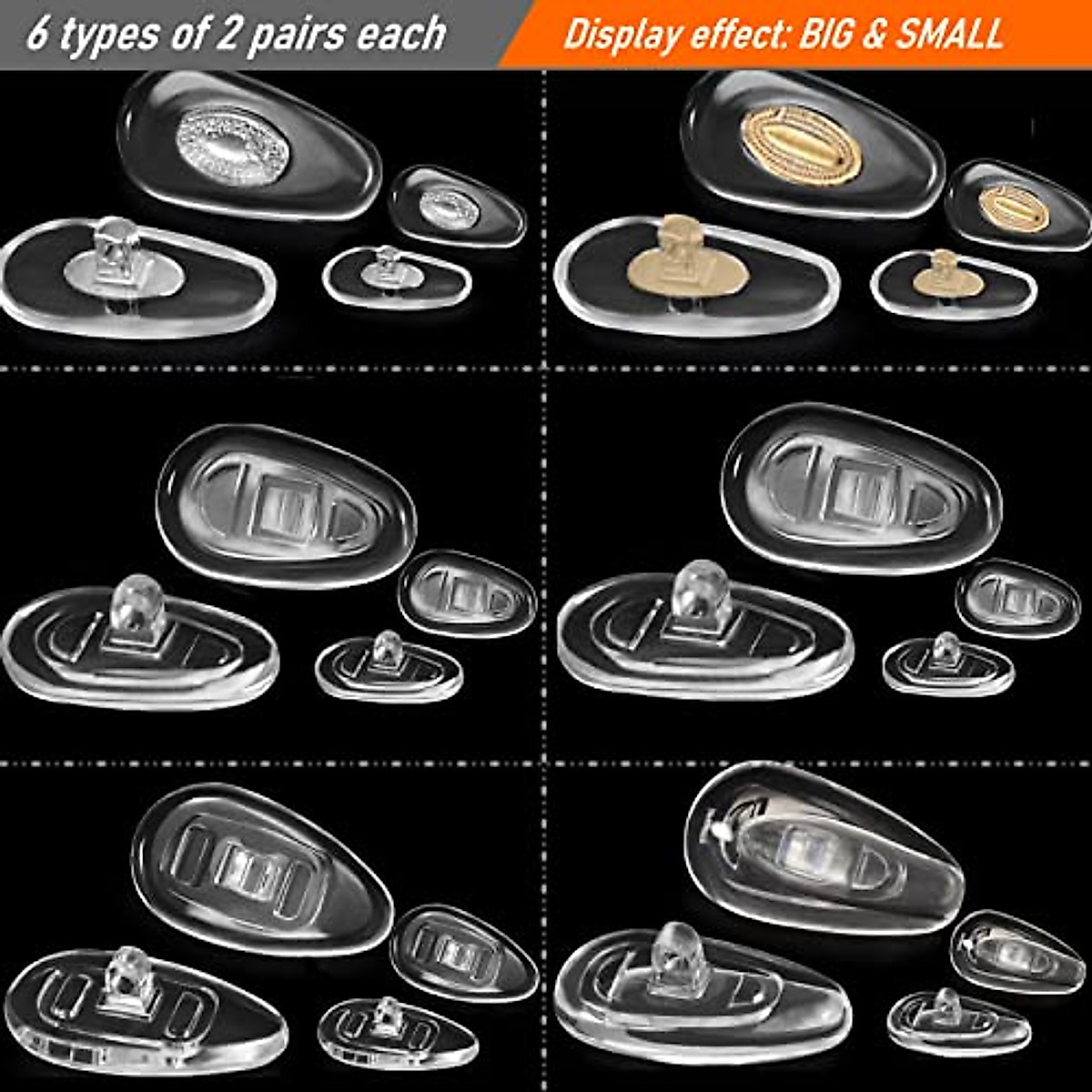 TEKPREM Magnetic Eyeglass Repair Tool Kit, Eye Glasses Repairing Screwdriver Set with Eyeglass Screws,Silicone Nose Pads,Tweezer,Small Screwdriver for Eyeglasses,Sunglasses and Nose Pads Replacement
