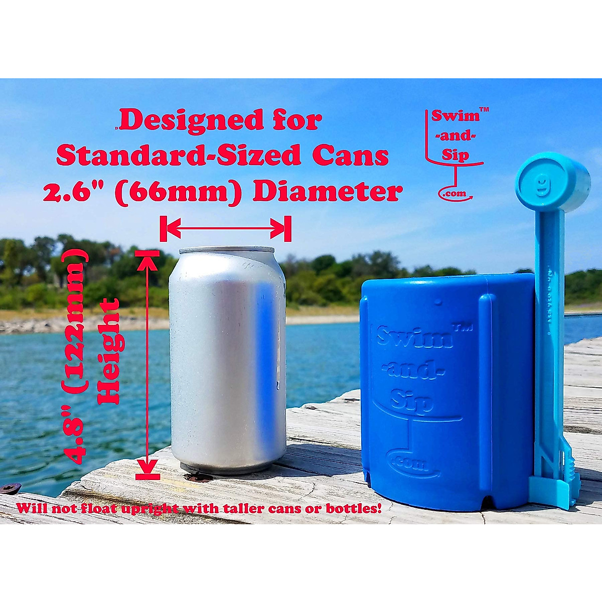 Floating Drink Holder 2-Pack, by Swim and Sip (Without Tethers)