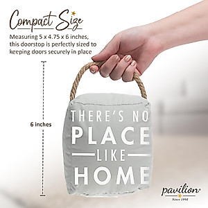 Pavilion Gift Company 72157 No Place Like Home Door Stopper, 5 by 6-Inch , Gray