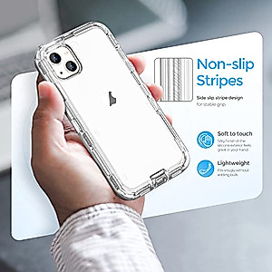 ORIbox for iPhone 13 mini/12 Mini Case Clear, [10 FT Military Grade Drop Protection], Transparent Heavy Duty Shockproof Anti-Fall Case for iPhone 13/12 Mini Phone Case,5.4 inch,3 in 1, Crystal Clear