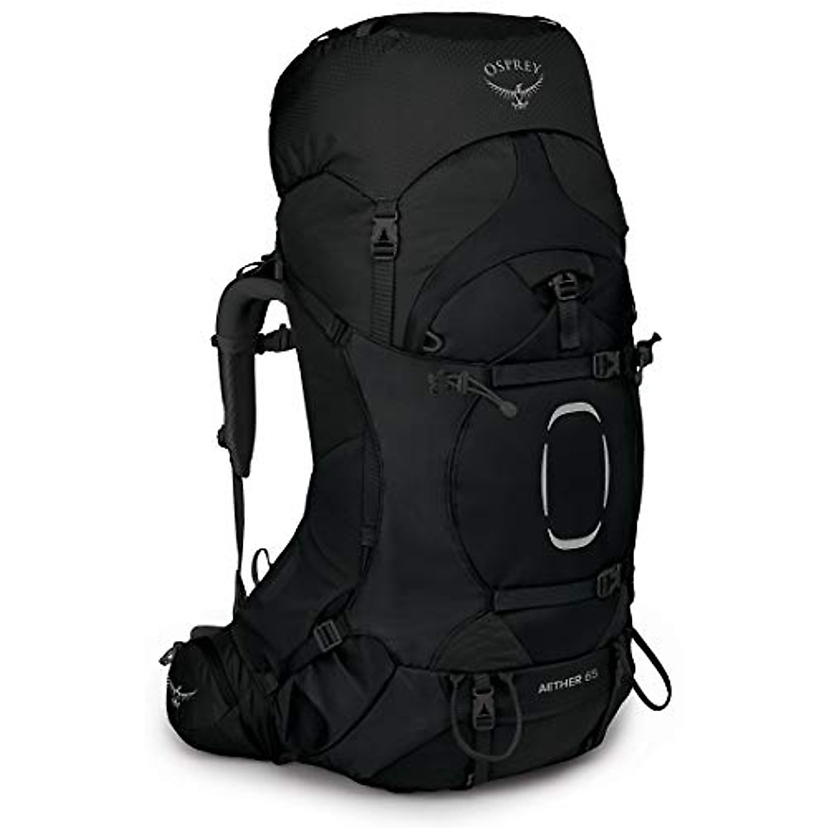 Osprey Aether 65L Men's Backpacking Backpack, Black, L/XL