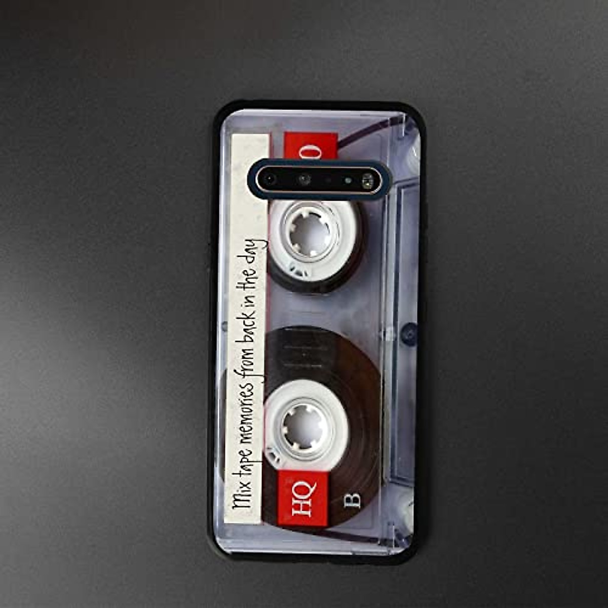 zeleiw autheco Compatible with LG V60 ThinQ 5G Case, Retro Cassette Tape 80s 90s Vintage Music Classic Mixtape Design for LG Case Men Women,Soft Silicone Protective Case for LG