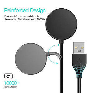 Compatible with Samsung Galaxy Watch Charger Cable (2 Pack)