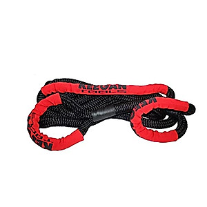 KEEGAN TOOLS 3/4" x 20' Kinetic Recovery Rope 16000lbs Breaking Strength Stretches Up to 30% in Length for Snowmobile, Off Road Rope for Jeep, Truck, Car, ATV, UTV, Tractor, Tow Strap, Recovery Strap
