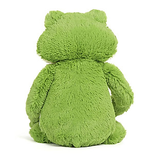 Muiteiur Plush Frog Stuffed Animal Cute Frog Soft Toy with White Belly Gift for Kids Girlfriend (Green,17.7 inch)