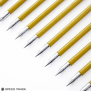 SPEED TRACK 60PCS Yellow and Black 6.25 Inch 50-80LB Mini Archery Crossbow Bolts Set with Sharp Metal Tip, Reusable Durable Arrow Dart For Shooting Target Practice, Small Hunting Game, Outdoor Fishing