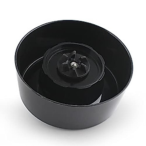 LMEI Replacement Parts 6-cups Glass jar with SPB-7CH-LR Black Collar and blade,Compatible with Cuisinart Blenders