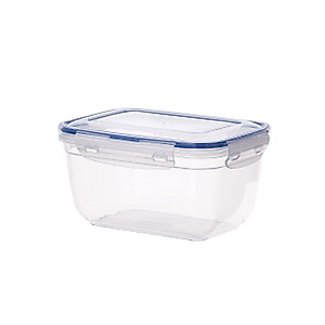 Superio Sealed Food Storage Containers (6 Pack) Airtight Leak Proof Meal Prep Containers, Rectangle Shape, Microwave and freezer safe, BPA-free Plastic (2.5 Quart)