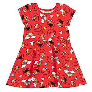 Sesame Street Elmo Infant Baby Girls Dress and Scrunchie Red 18 Months