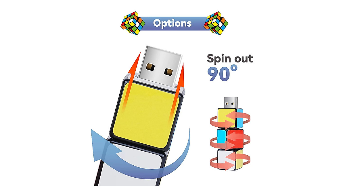 LEIZHAN 64GB Magic Cube USB Flash Drive - Cute & Fast
