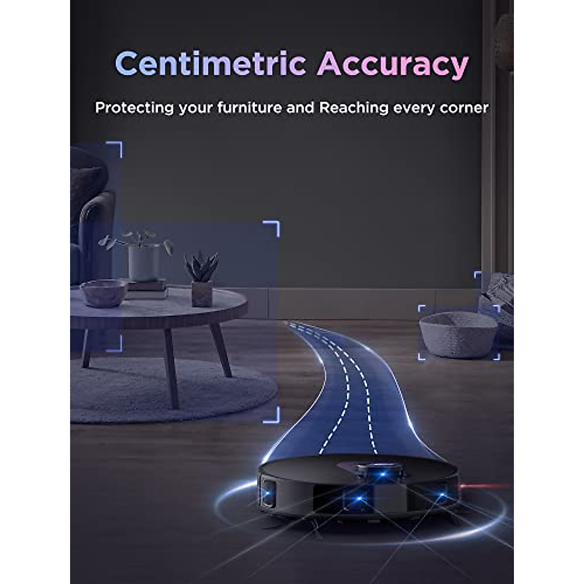 OBODE Robot Vacuum and mop Combo, 4000Pa Suction, LDS Navigation, Self Emptying and Intelligent Mop Lifting, 180mins Runtime, Compatible with WiFi/APP/Alexa, A8+