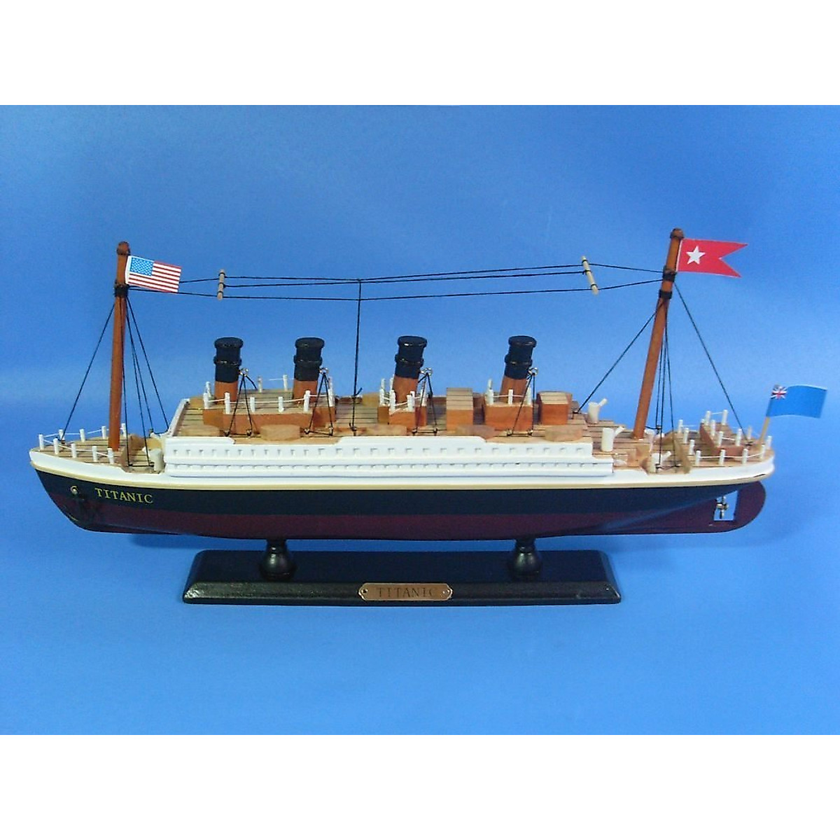 Hampton Nautical RMS Titanic Cruise Ship, 14" , White