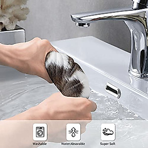 VARUN Long Hand Towels Abstract Cow Skin Ultra Soft Towel Farm Animal Creative Art Print Absorbent Luxury Towels for Bathroom Hotel Gym and Spa 27.5x15.7in