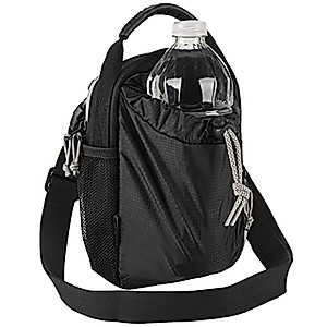 2nd Childhood Festival Crossbody Bag; XL Water Bottle Carrier with Zippered Pocket to Hold Phone, Wallet, and Keys