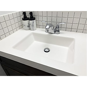 Suanti 2Pcs White Marble Pattern Resin Soap Dispenser Set for Bathroom and Kitchen Sink Decor,Easy Refill Large Opening Round Soap Dispensers with Matte Black Pump for Liquid Hand Dish Lotion-10oz