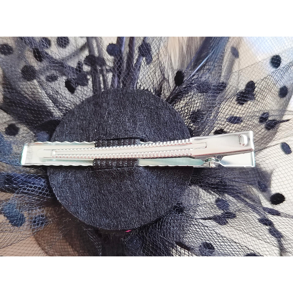 Fascinators Hat Kentucky Derby Tea Party Headwear for Women Girls Flower Mesh Ribbons Feathers Headband (US, Alpha, One Size, One Size, Black)