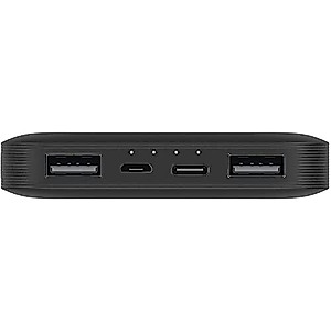 Xiaomi Mi 10000 mAh 37Wh Redmi Portable Power Bank, Dual Micro-USB/USB-C Input Port 2.6A Fast Charging, 2 USB-A Output Charges 2 Devices Same time, Portable Charger for iPhone iPad Galaxy Tablets