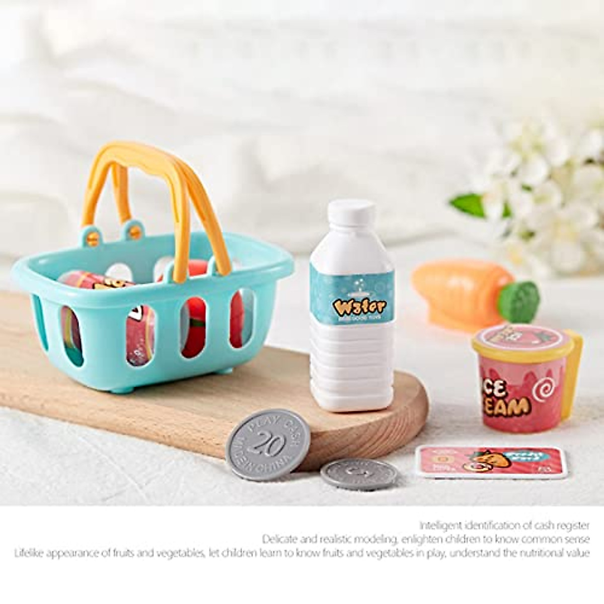 Kids Toys, DIY Supermarket Cash Registers with Fruits, Vegetable, Handmade Pretend Play Toys, Sensory Toys, Educational Toys for Kids 5-7, Cute Stuff Unique Birthday Gifts for Boys Girls